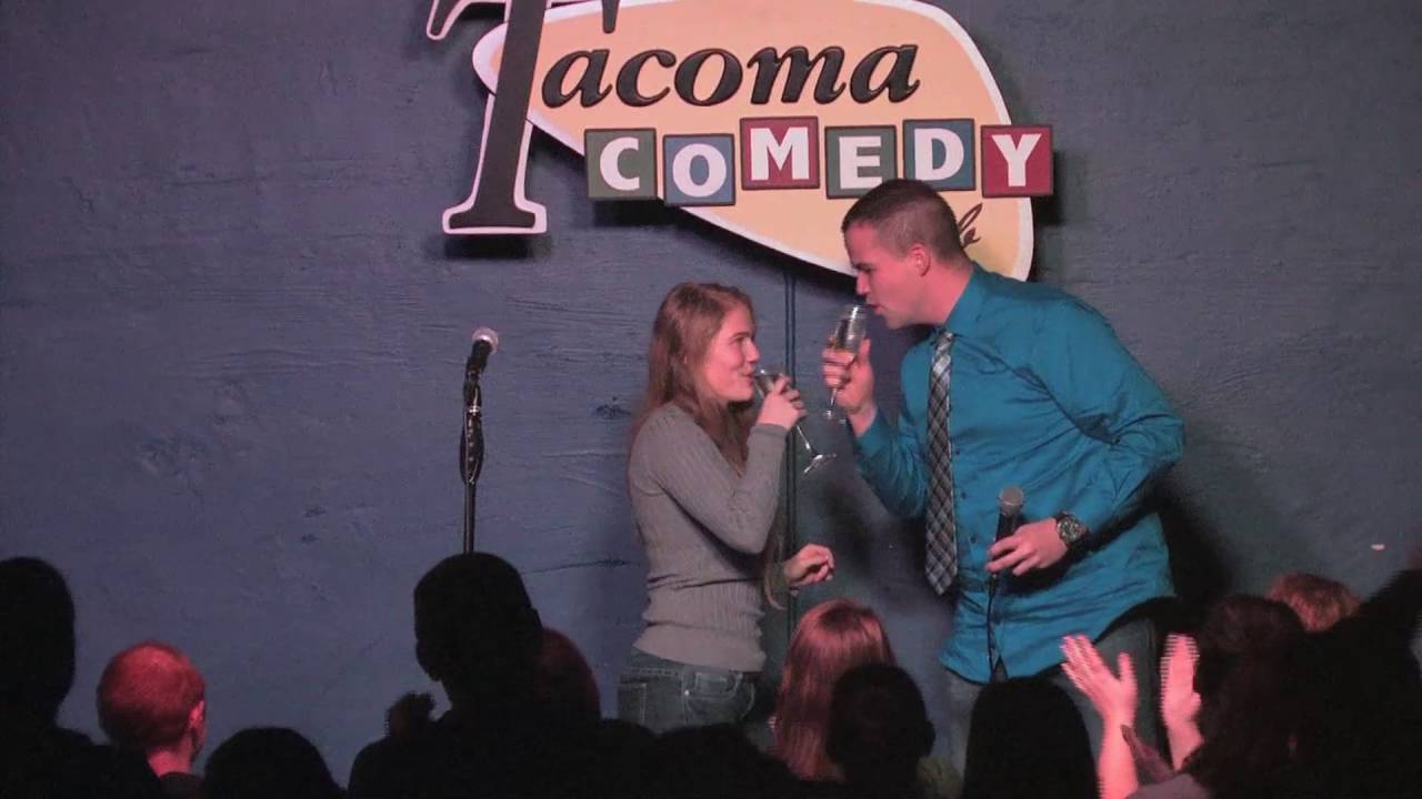 Marriage Proposal at Tacoma Comedy Club Improv Show - YouTube