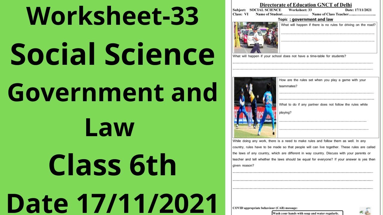 Worksheet 33 sst class 6 English Medium (17/11/21)/worksheet sst class ...