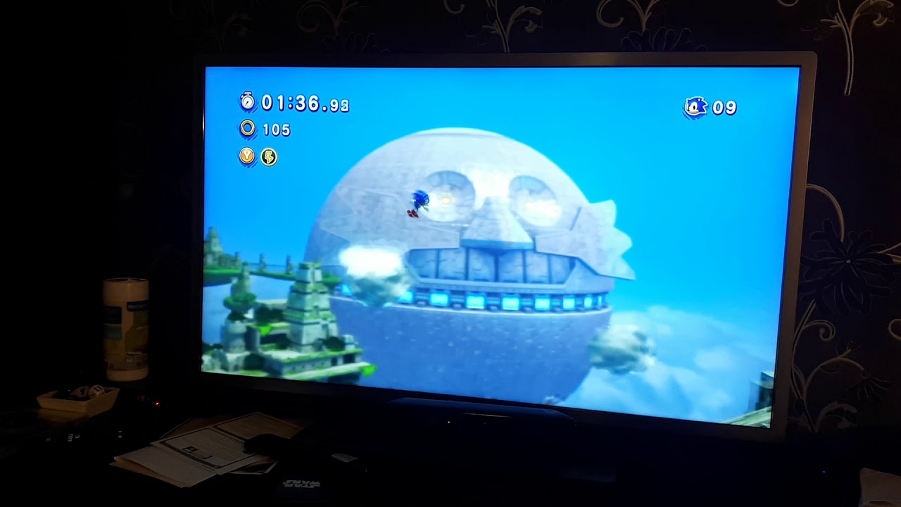 Sonic Generations Sky Sanctuary Glitch with Thunder shield - YouTube