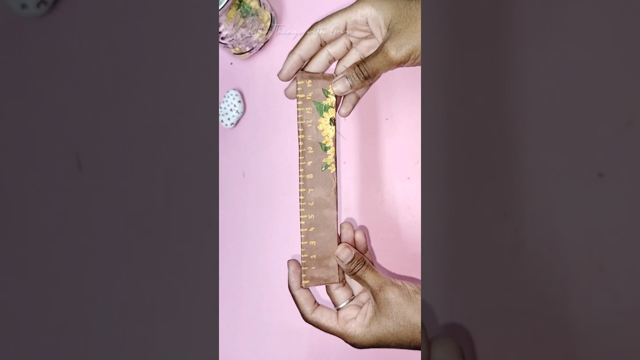 let's make a scale/ruler using cardboard | DIY School Supplies #shorts ...
