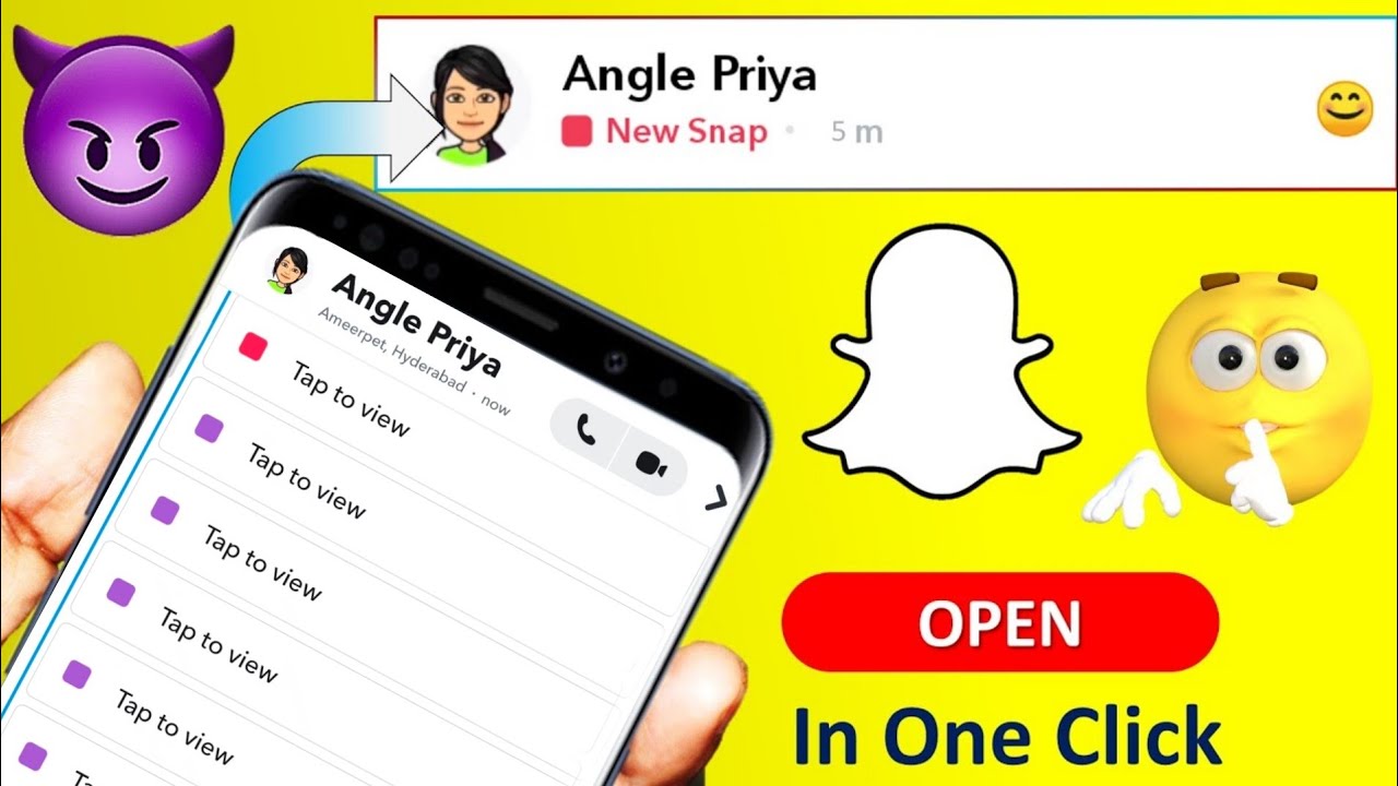😱😱 How To Open All Snaps At Once On Snapchat | Open Multiple Snaps In ...
