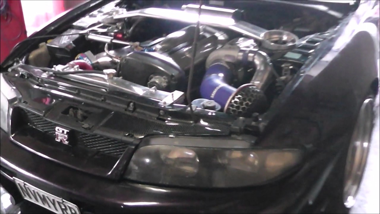 HKS T04Z equipped R33 GTR Dyno Tuning - YouTube