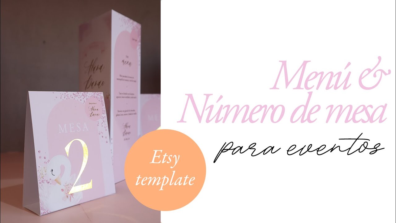 Menú & Números de Mesa - YouTube