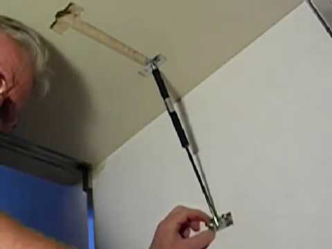 Folding Table Installation Step 10 - Fix the shock absorber to the wall ...