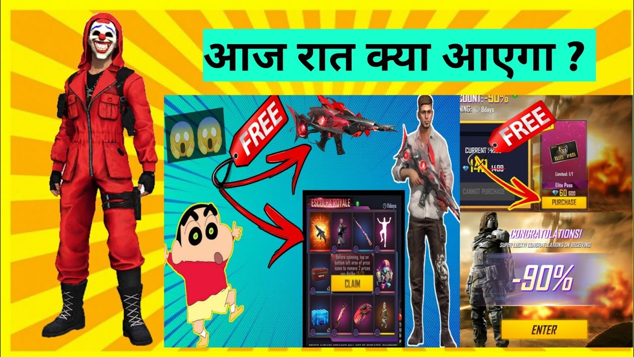 To night update 29 June in free fire ||New granet & emote come in free ...