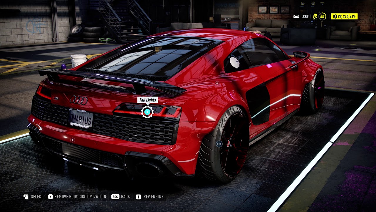 Audi R8 widebody 1200hp+ - nfs Heat 2021 - YouTube