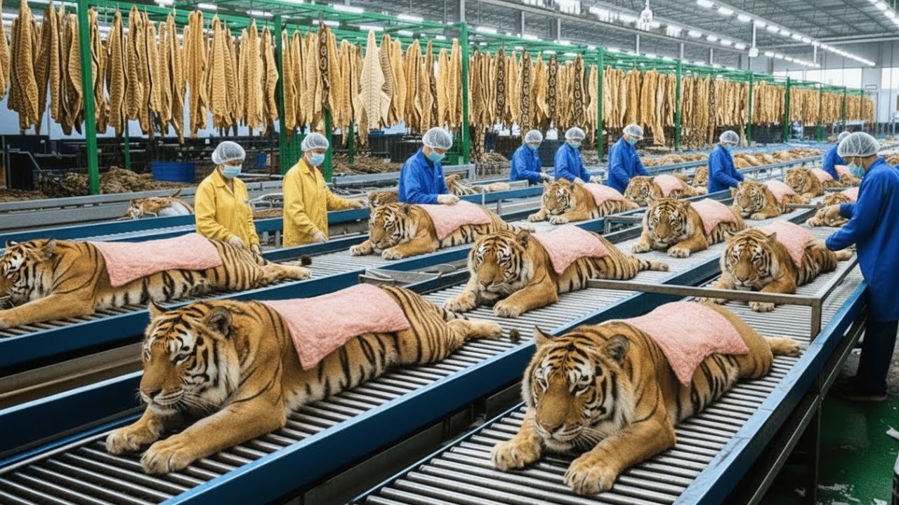 Inside the Tiger Leather Factory Million Dollar Products Are Made from ...