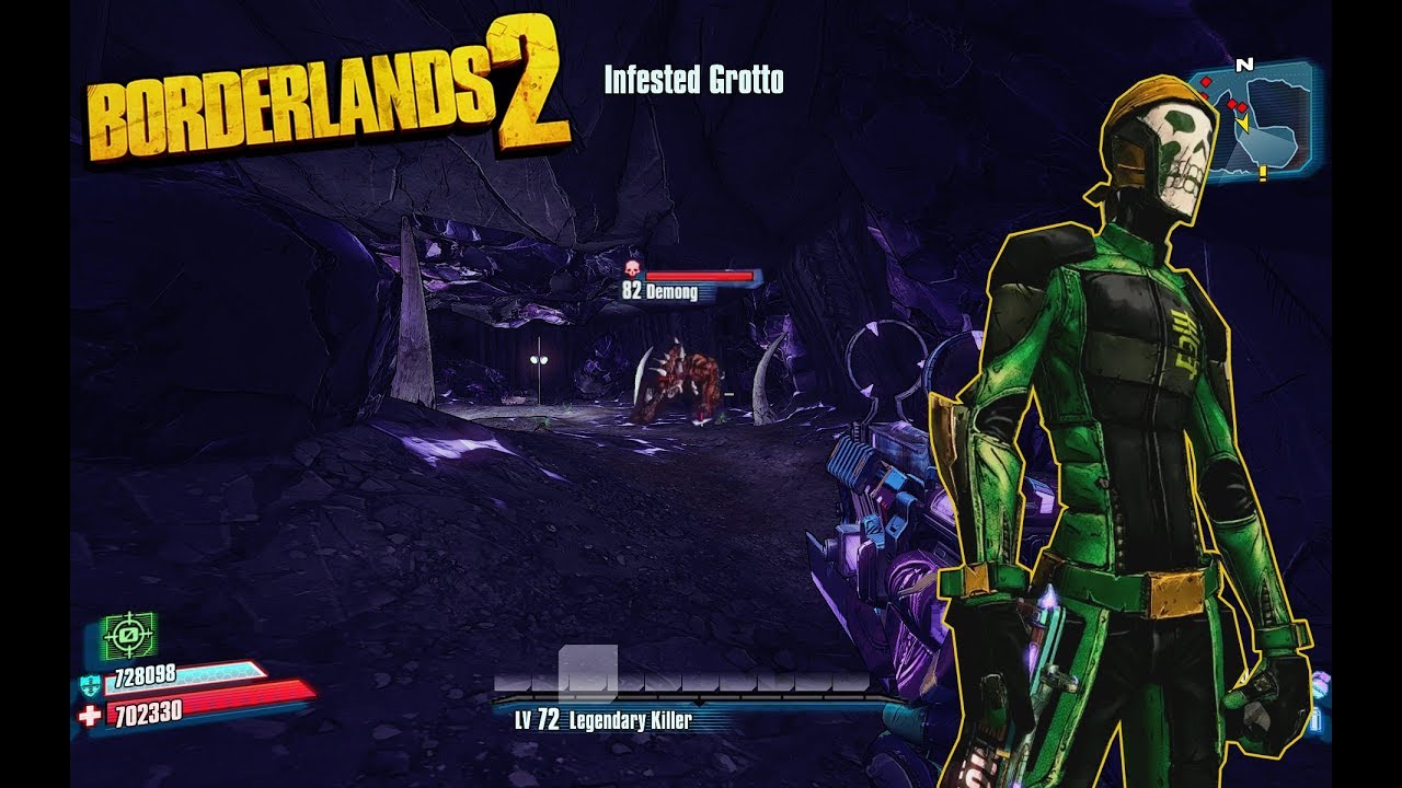 Borderlands 2 - Demong w Infested Grotto +King Mong w Eridium Blight ...