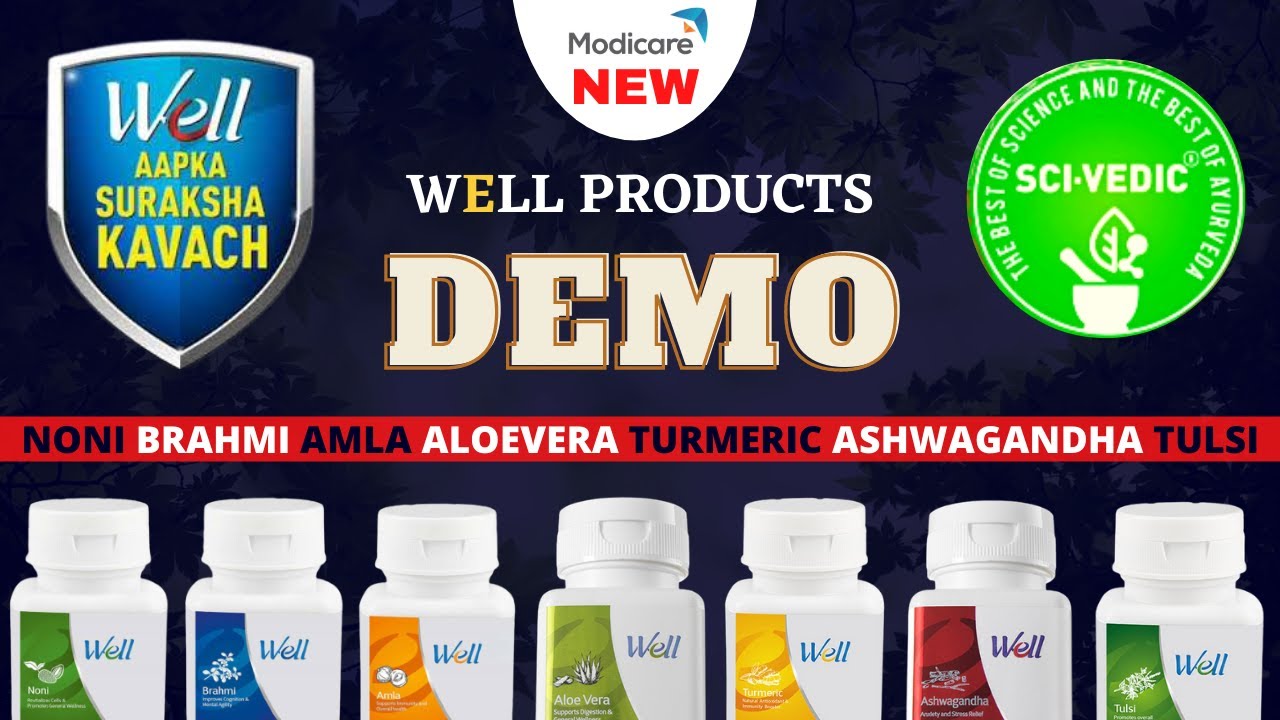 Modicare Well Brahmi Ashwagandha Tulsi Turmeric Amla Aloevera Noni ...