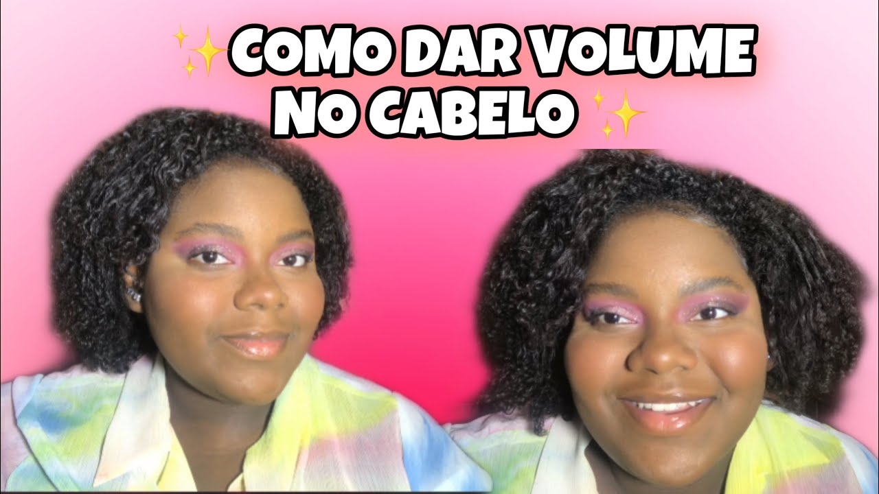 como dar volume no cabelo - YouTube
