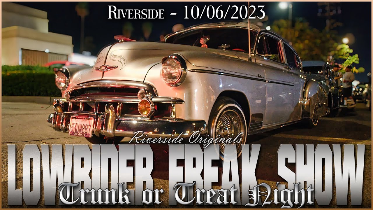 Lowrider Trunk or Treat in Riverside Ca 10/06/2023 Alaniz Beatz - YouTube