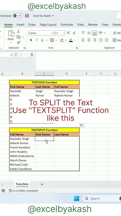 Use these 2 new Excel Functions "TEXTJOIN" & "TEXTSPLIT" #excel # ...