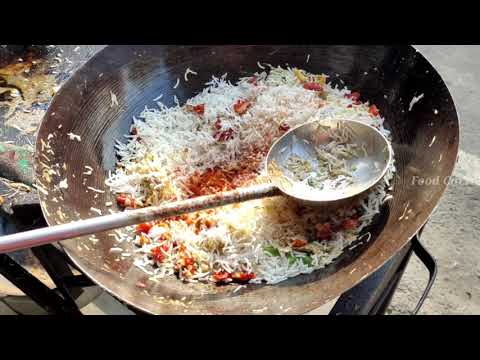 Roadside Chicken Fried Rice And Chicken Noodles | Indian Street Food ...