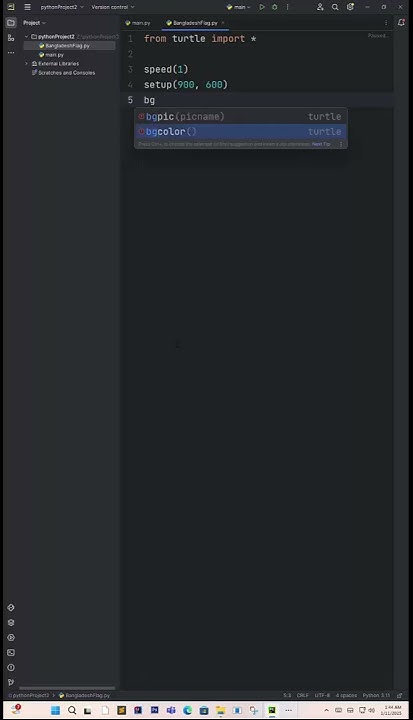 How To Draw Bangladeshi Flag Using Python Turtle | RITCHILS TECH | #shorts - YouTube