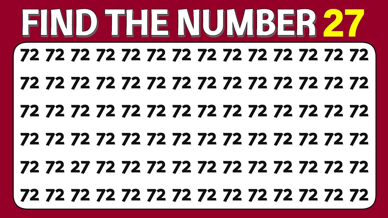 Find Odd Number | Find Out 27 | Can You Find Out Odd Number | Mathtrick ...
