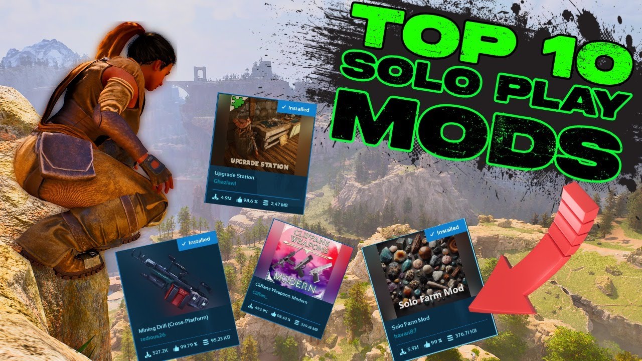 Top 10 SOLO PLAYER MODS in Ark Survival Ascended!!! - YouTube