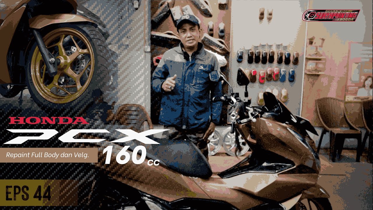 Ganti warna PCX ke Brown Sugar kombinasi WTP Carbon dan Velg Milenium ...