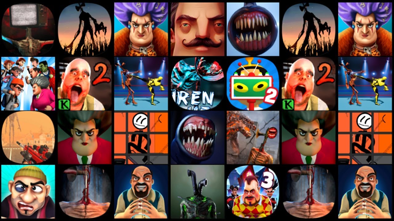 TV Head 3D, Siren Head Field, Scary Teacher 3D, Hello Neighbor, Siren ...