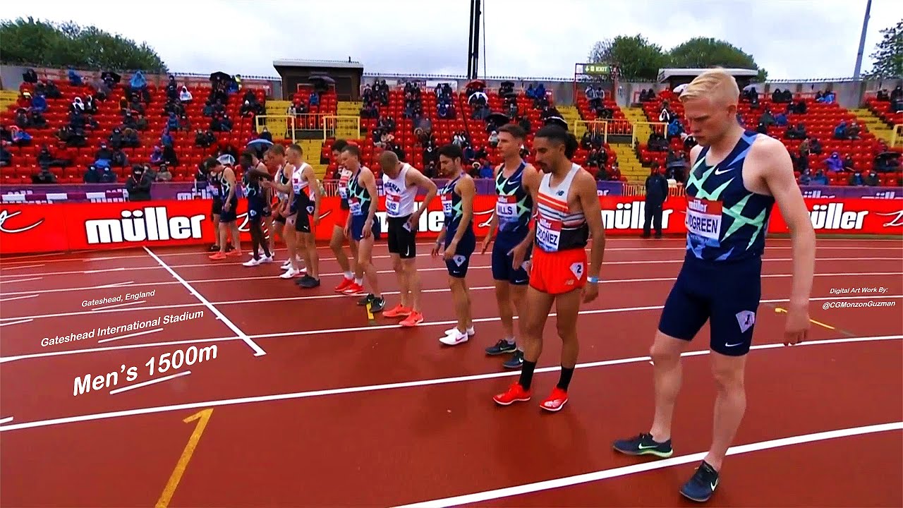 Men's 1500m. Gateshead International Stadium, Gateshead, England. May ...