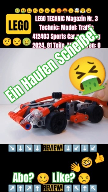 LEGO TECHNIC | 412403 Sports Car paper bag (2024) | #KeineLegostadt #86 ...