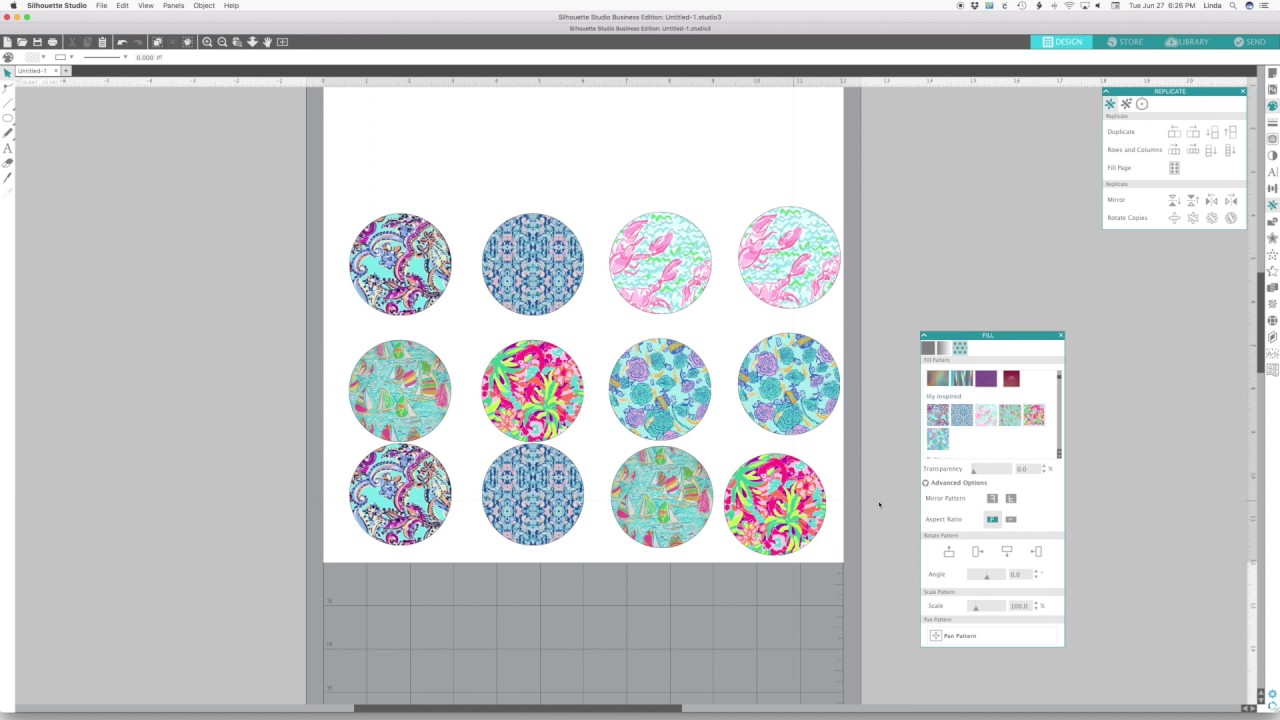 How to Make a Digital Patterned Vinyl Color Chart - YouTube