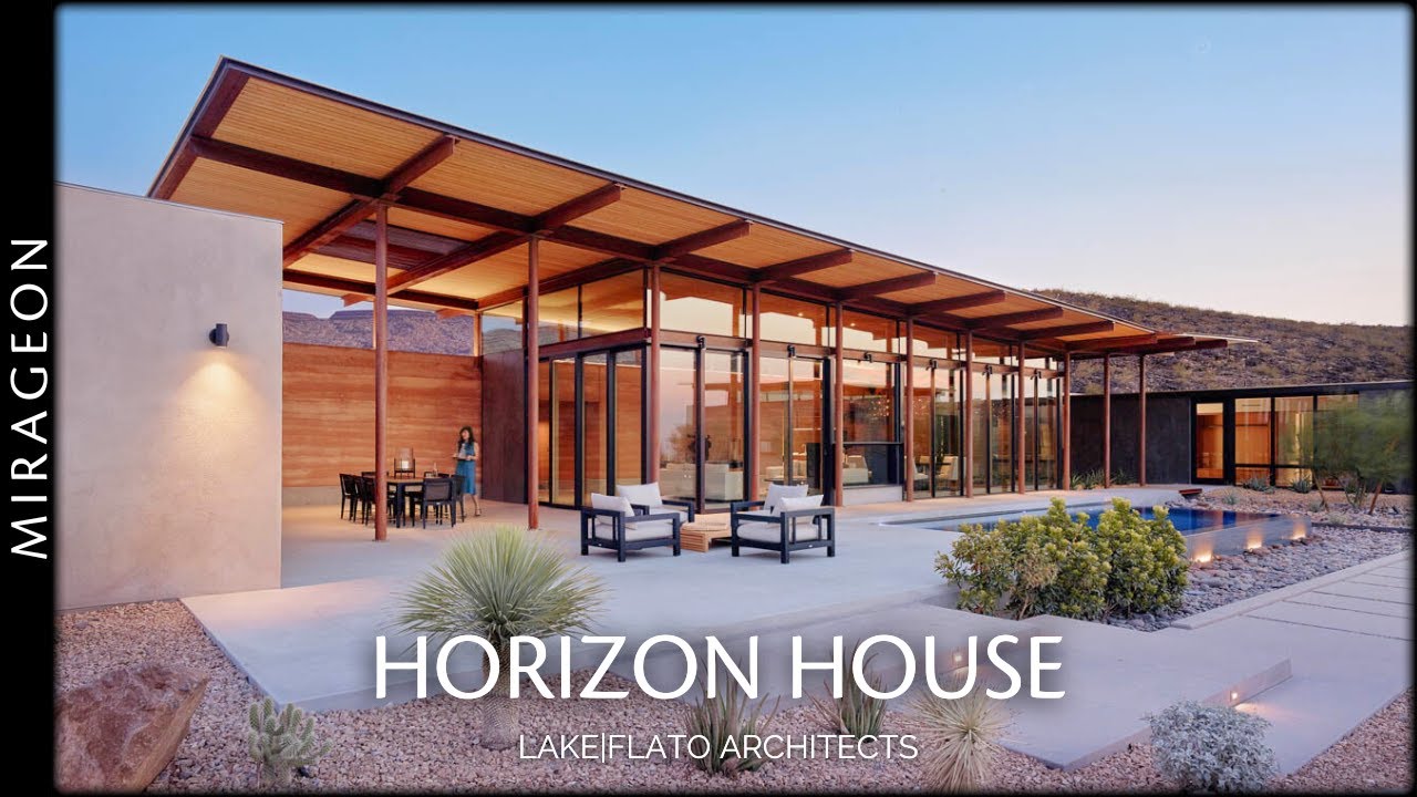 Designed to Blend with the Desert Landscape | Horizon House - YouTube