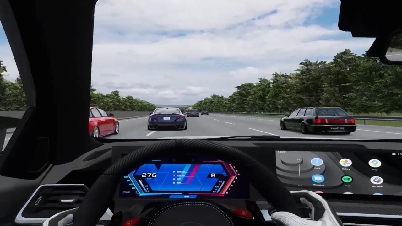 (NEW) +95KM GERMAN HIGHWAY with Traffic (Assetto Corsa) - YouTube