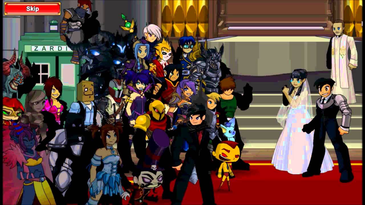 AQW Lord Of The Wedding Rings Final Cutscene Artix's Wedding - YouTube