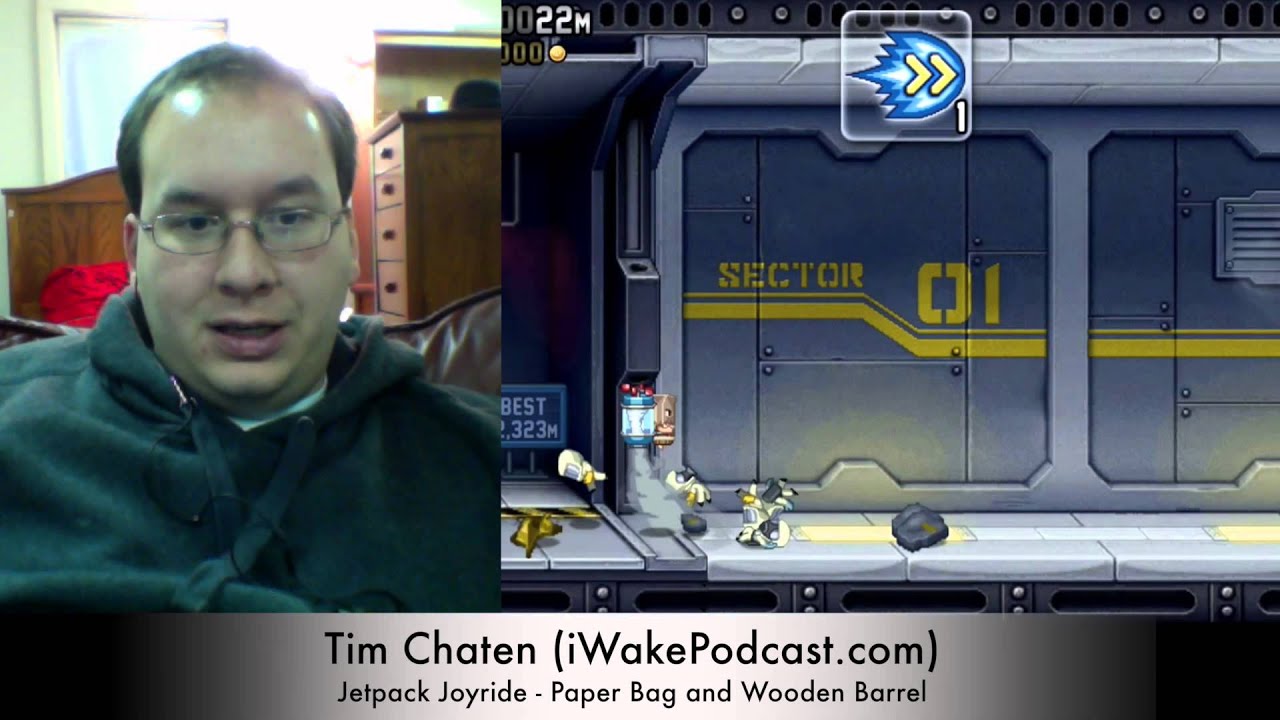 Jetpack Joyride - Paper Bag and Wooden Barrel - YouTube