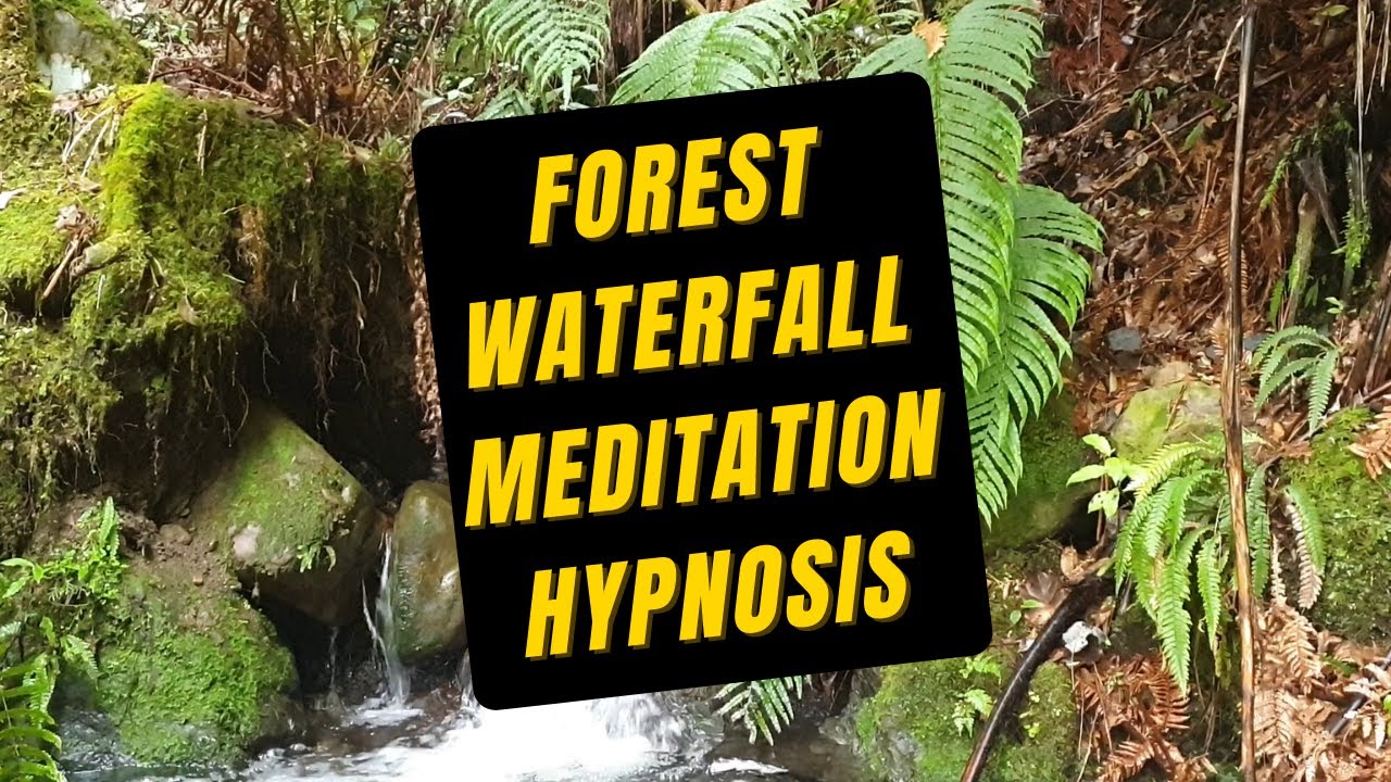 008 Meditate By A Forest Waterfall | Visualization Hypnosis - YouTube