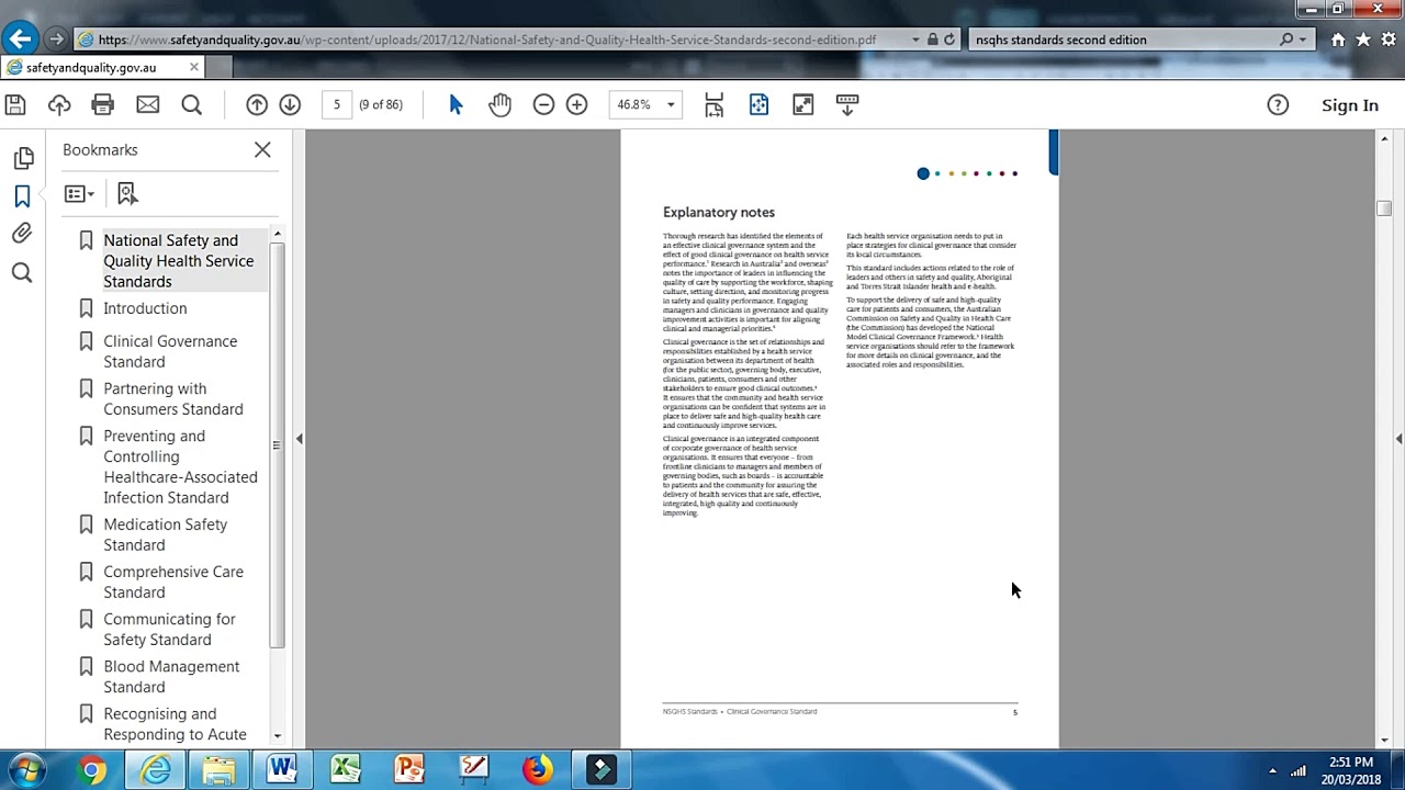 NSQHS Standards walk through - YouTube