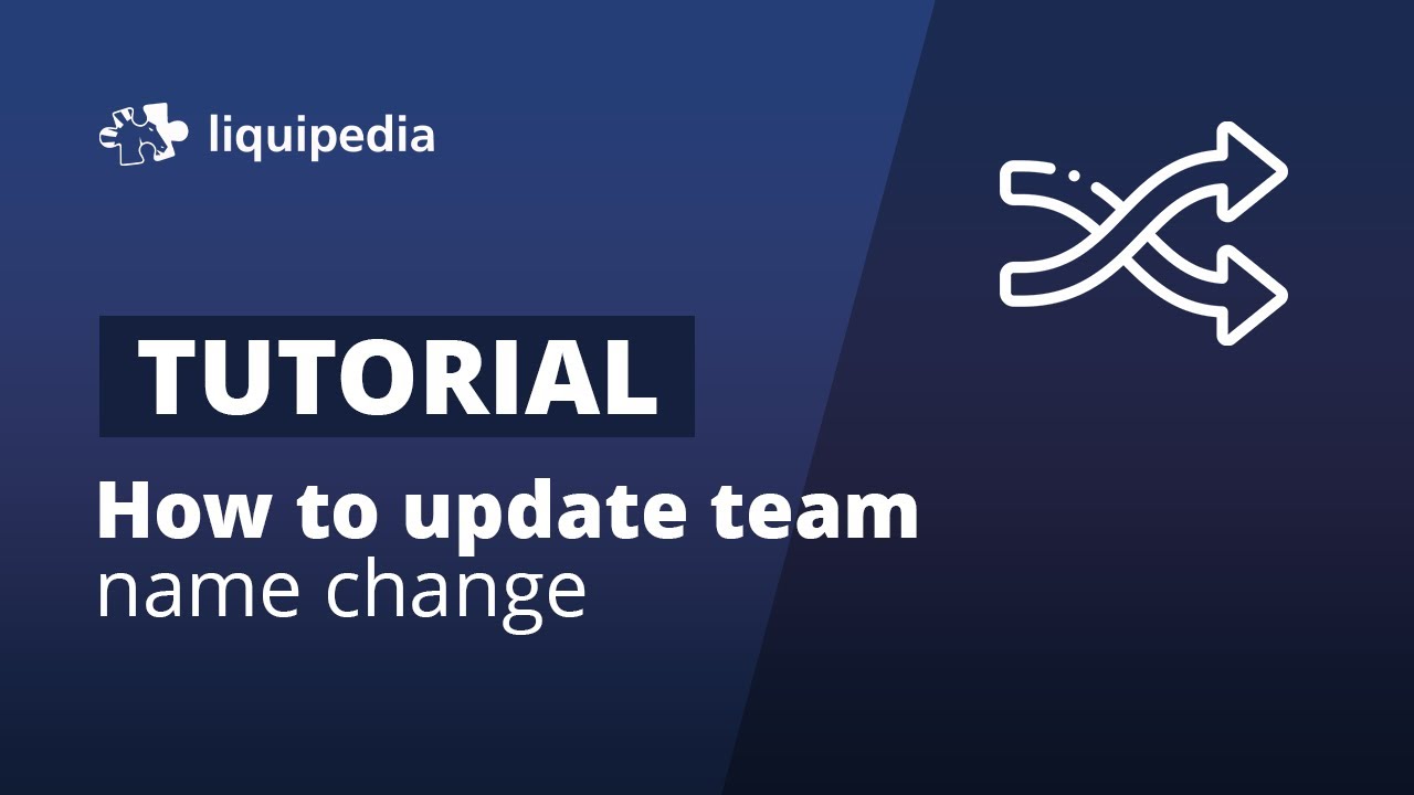 Tutorial: How to update a team name change - YouTube