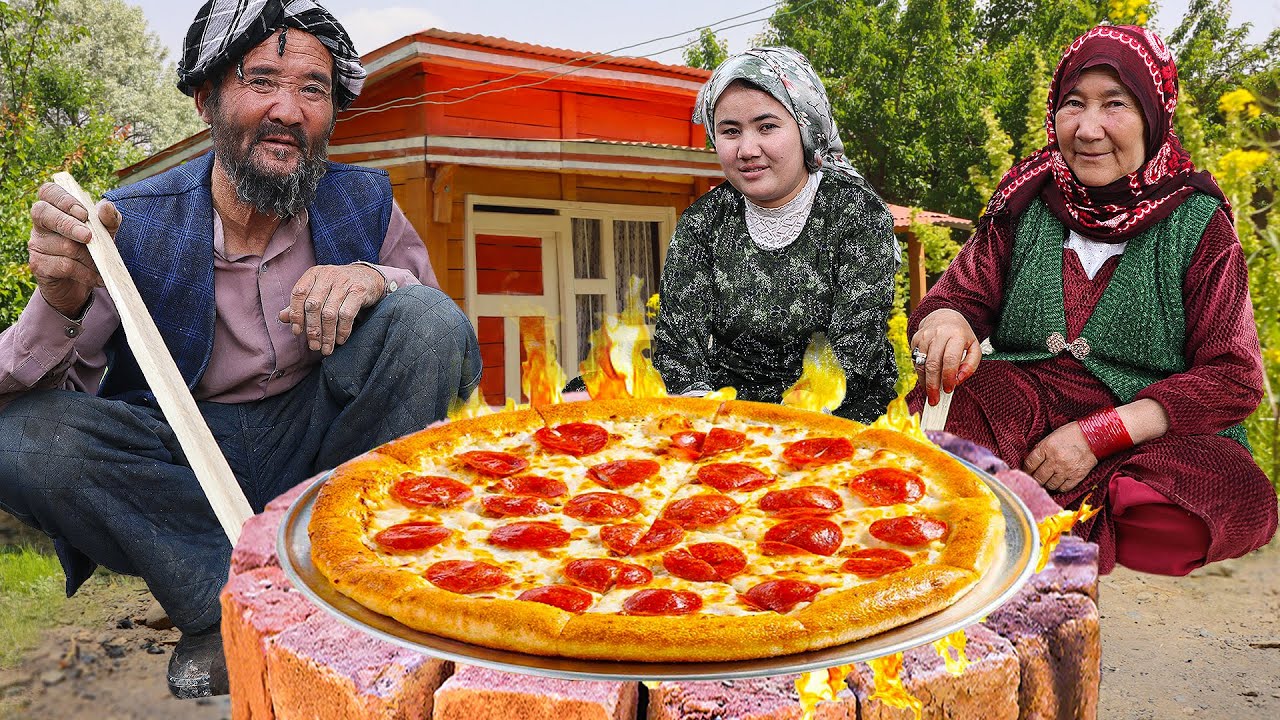 🍕 Discover the Best Homemade Pizza in Afghan Village Life 🇦🇫 - YouTube