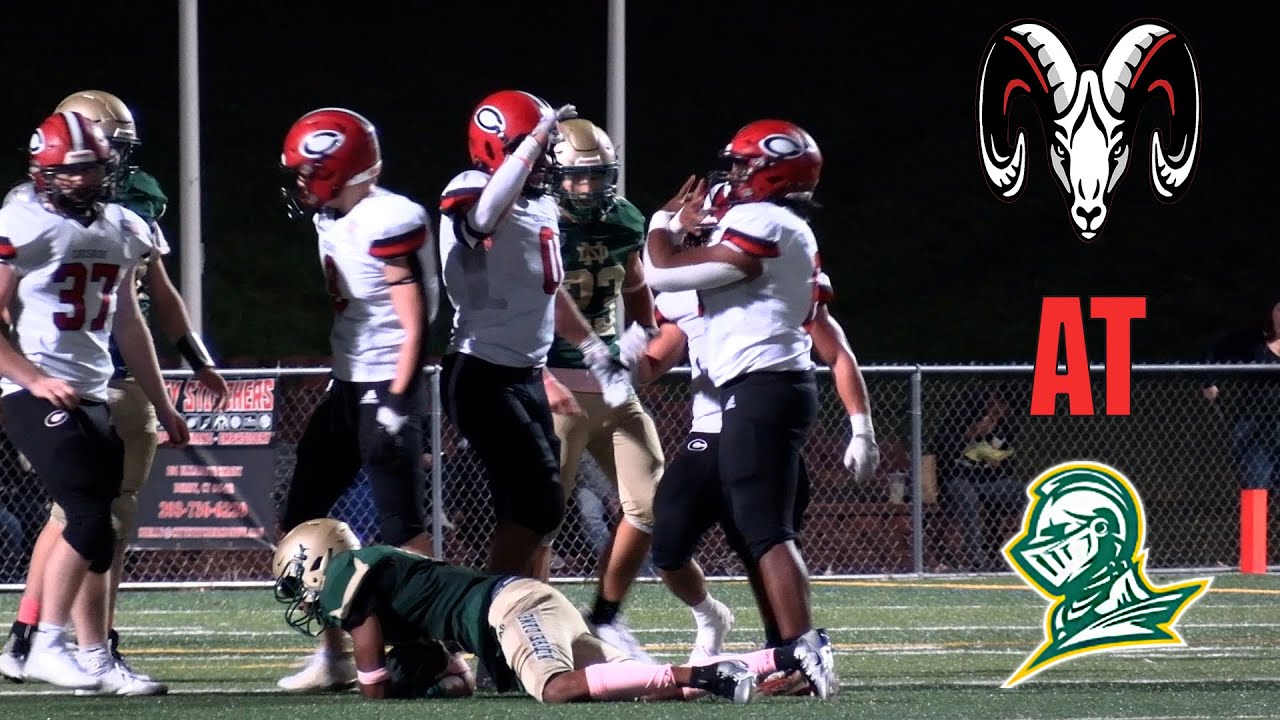 #2 Cheshire at Notre Dame-West Haven Varsity Football Highlights 2023 ...