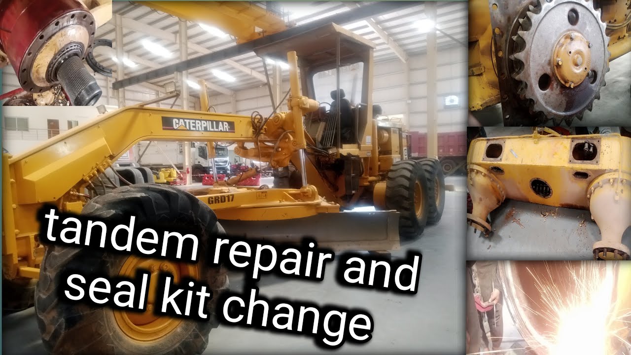 #repair #grader tandem open and seal kit change/ grader 14G # ...