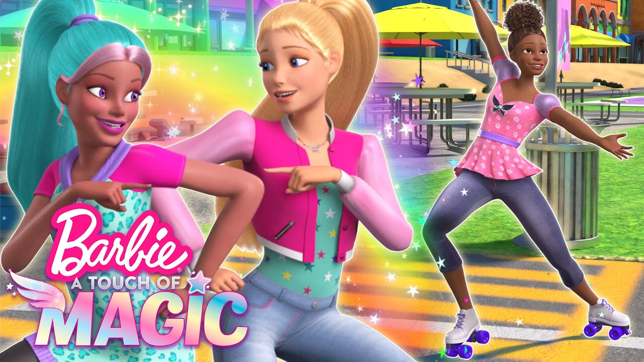 Barbie rollerblading MAGIC! | Barbie A Touch Of Magic - YouTube