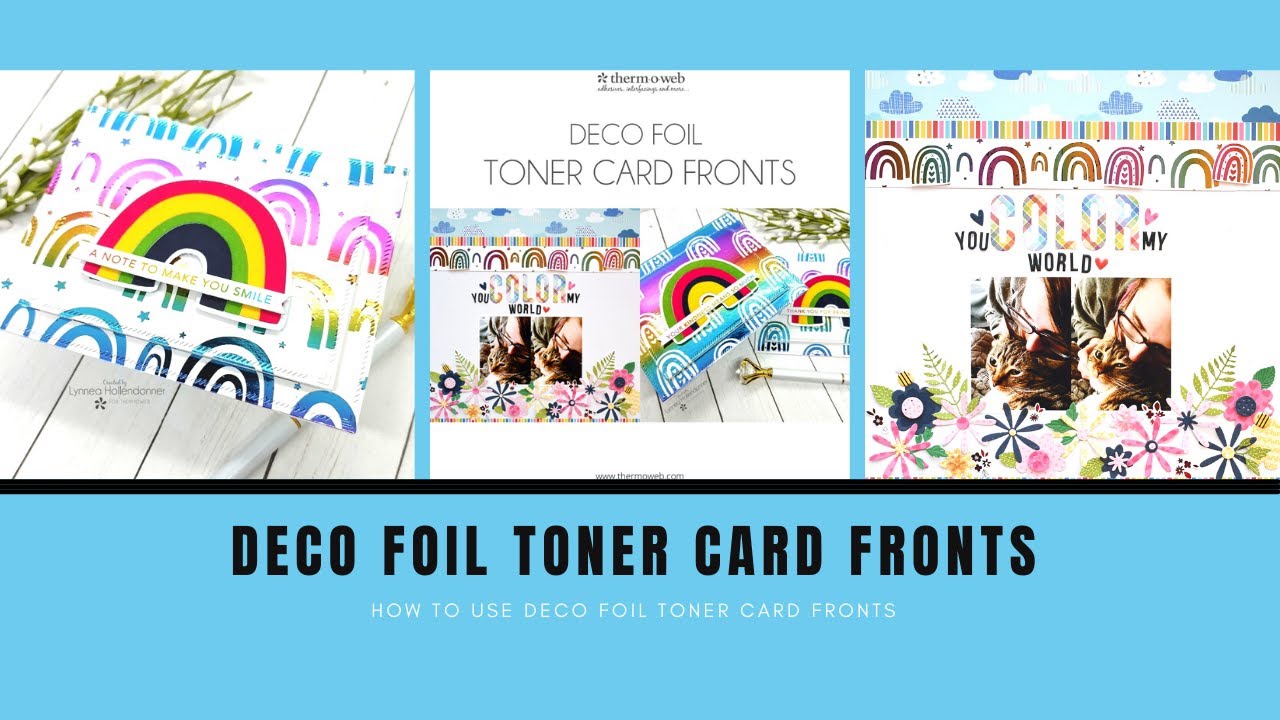 How To Use Deco Foil Toner Card Fronts - YouTube