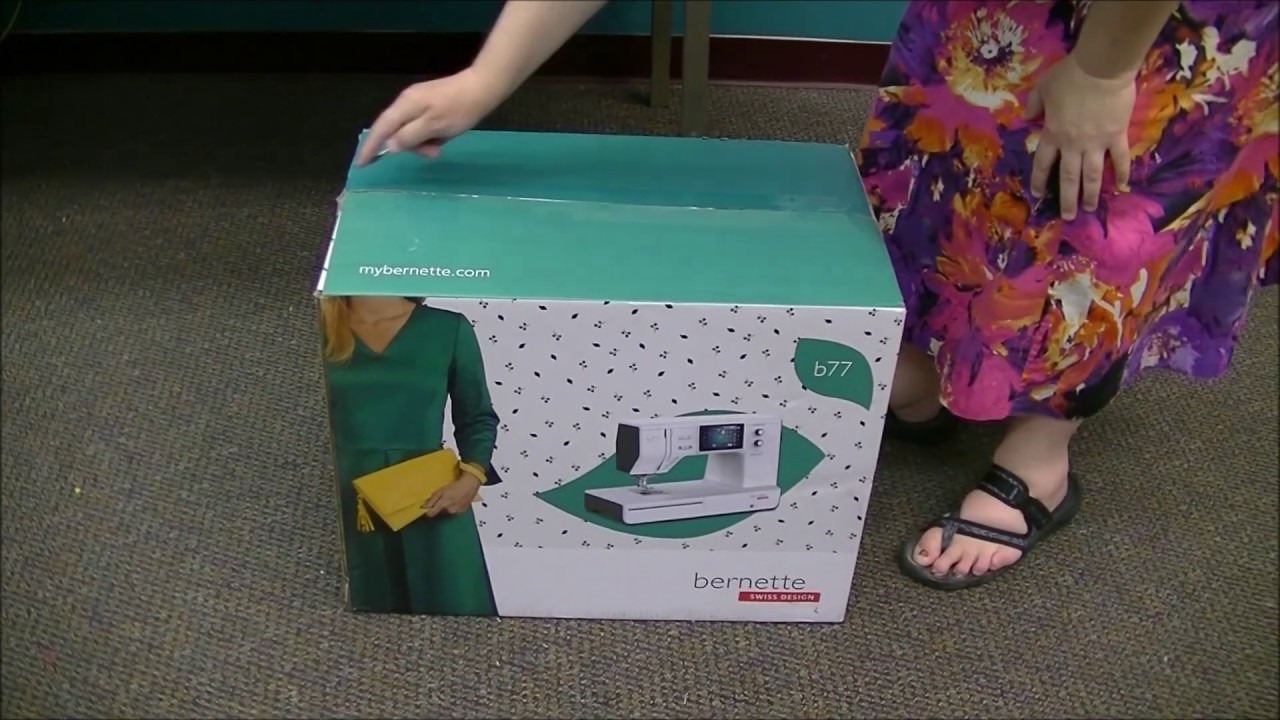 Unboxing the NEW Bernette b77 Sewing Machine - YouTube