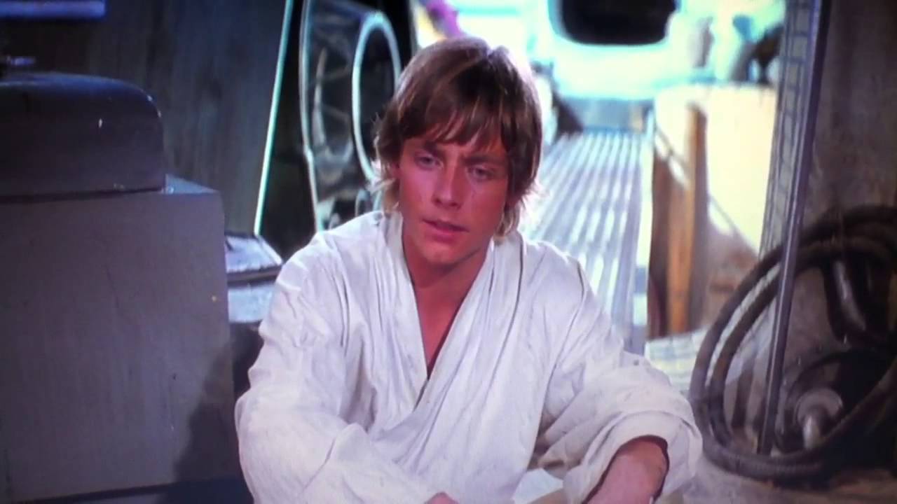 Star Wars IV Luke finds the message - YouTube