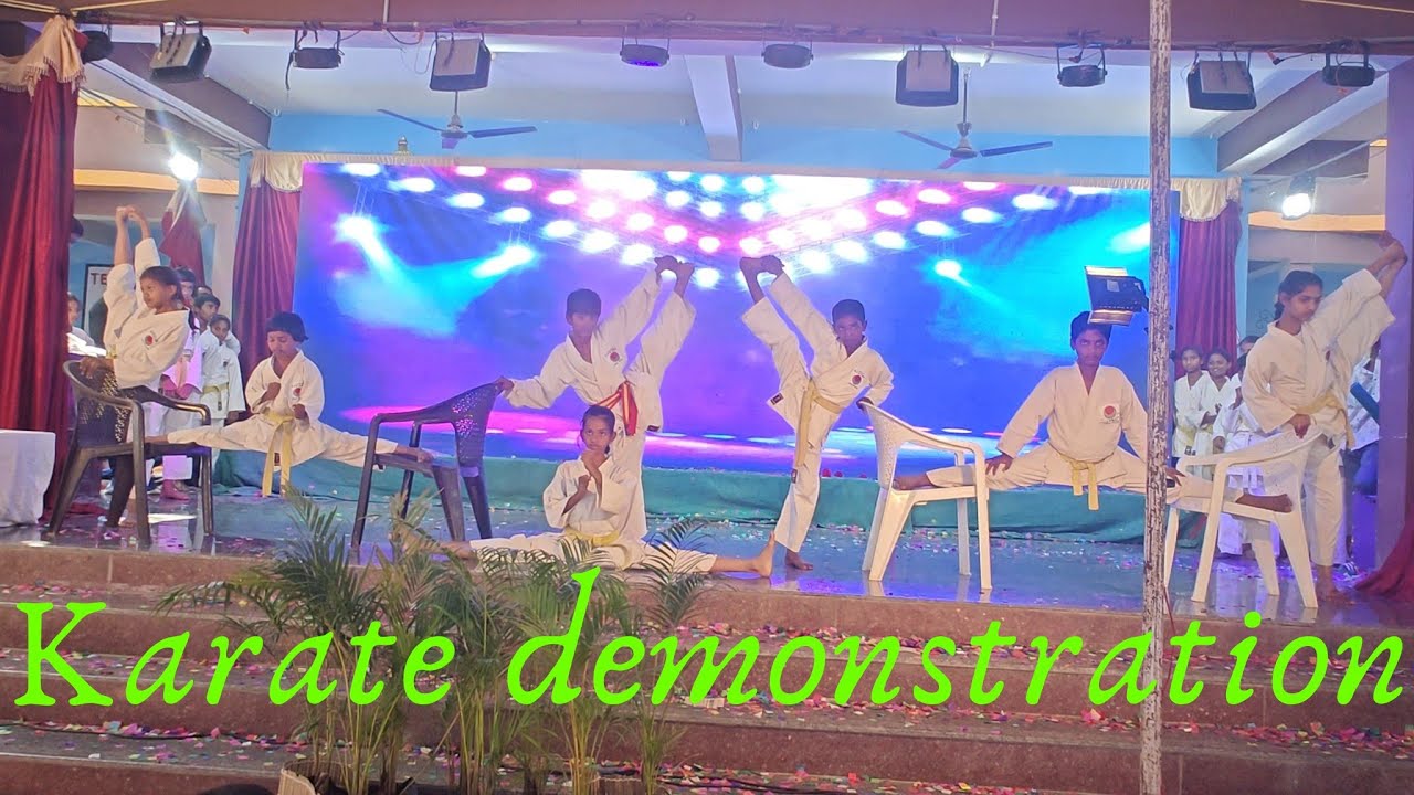 Karate demonstration !! karate demo !! Gandhi school karate demo !! SS ...
