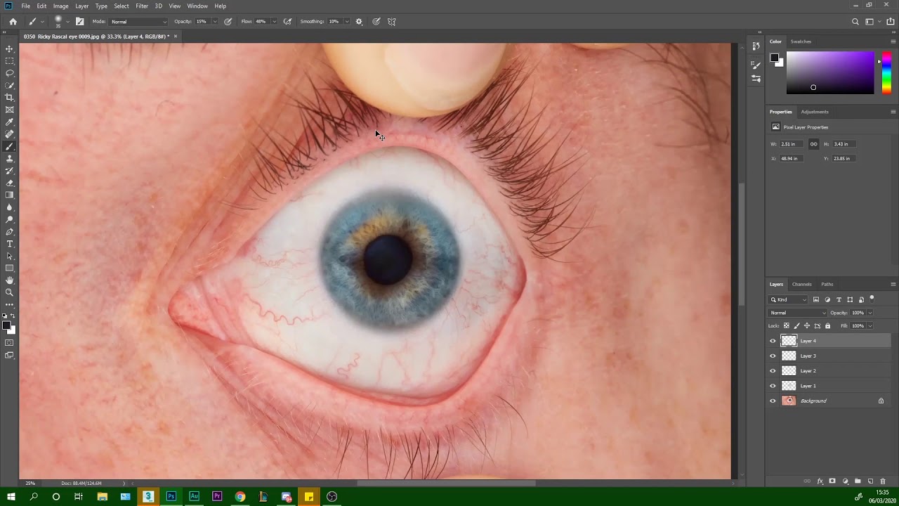 3D Scan to Unreal Engine series | Episode 10 | Creating the eye texture ...