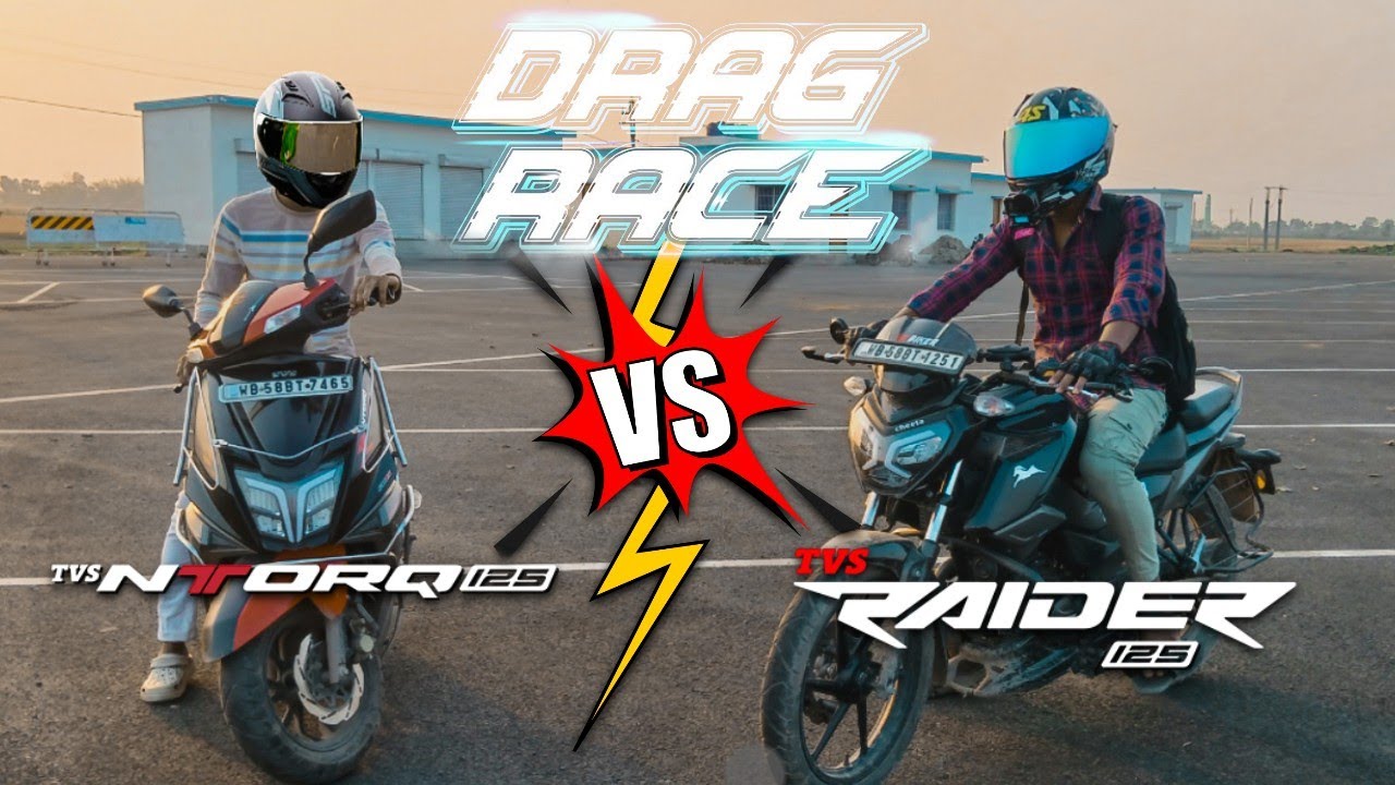 Tvs Raider 125 Vs Tvs Ntorq 125 Drag Race💥 - YouTube