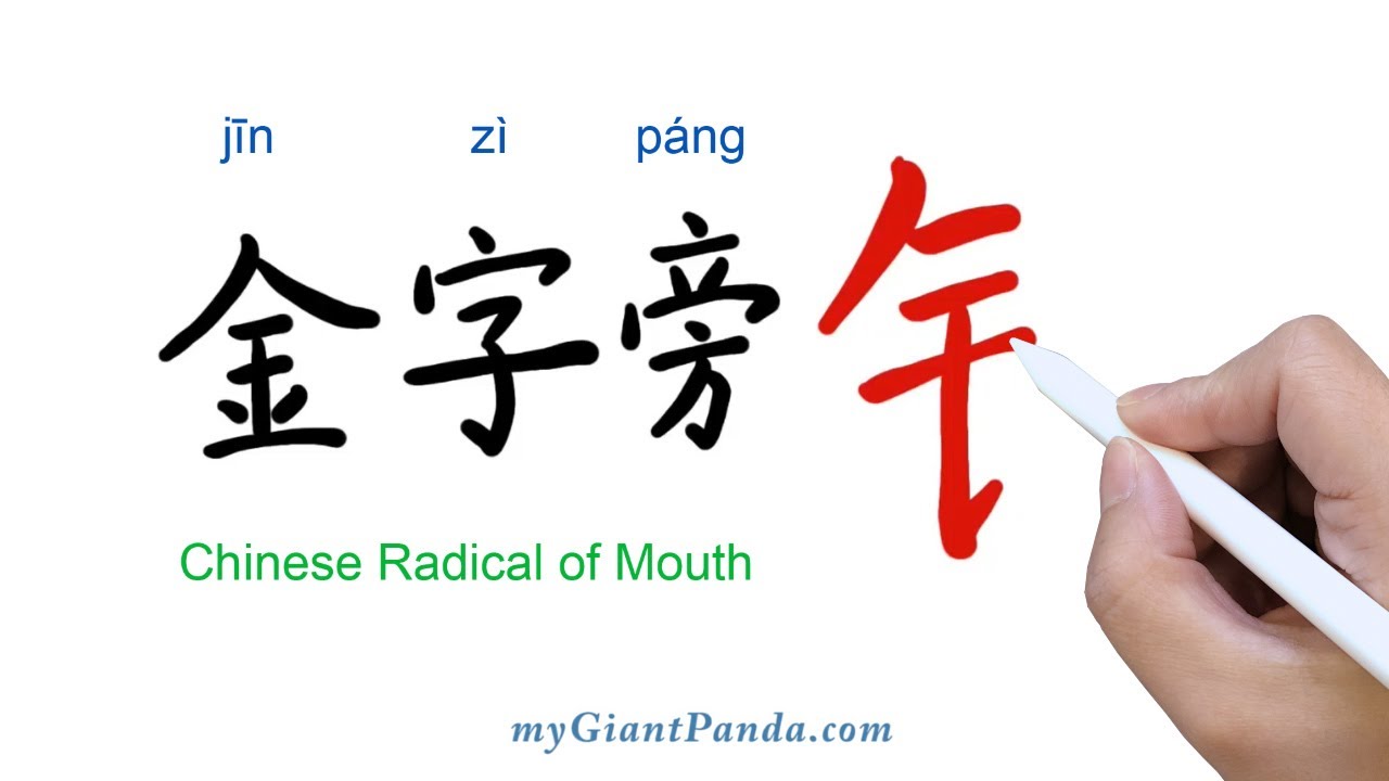 【金字旁】Chinese Radical of Metal 学写中文偏旁部首笔画｜Learn to Write Chinese ...