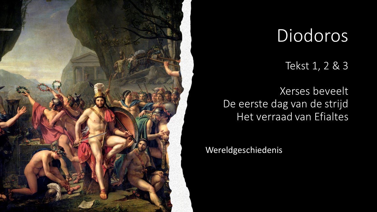 Diodoros, De Spartanen: XERSES BEVEELT - DE EERSTE DAG VAN DE STRIJD ...