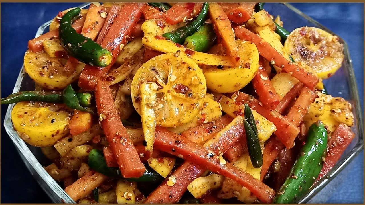 Mix Vegetable Achar Recipe || achar banany ka tariqa || Cook For Taste ...