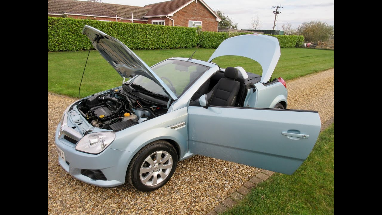 2008 Vauxhall Tigra 1 4 Blue silver - YouTube