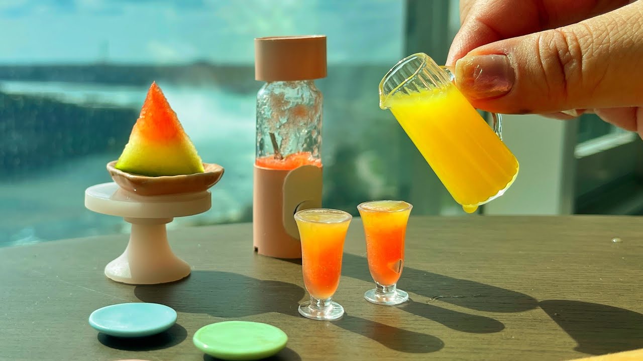 Celebrating 1K Subscribers|How To Make Mini Watermelon sunset mocktail ...