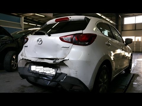 New Mazda 2 back panels repaired - YouTube