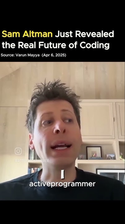Sam Altman Just Revealed the Real Future of Coding! 🚀💻 | AI & Developer Revolution #ai #coding # ...