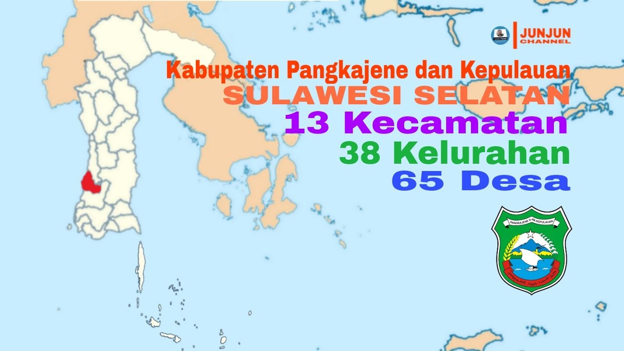 Kabupaten Pangkajene dan Kepulauan, Sulawesi Selatan, 13 Kecamatan, 38 ...